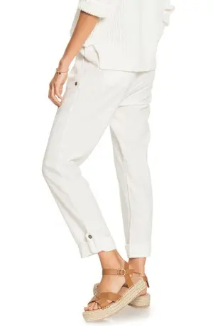 Roxy Tie Waist Linen Blend Pants