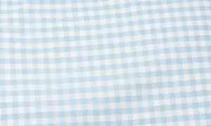 PETITE PLUME Light Gingham Set Of 2 Cotton Percale Pillowcases