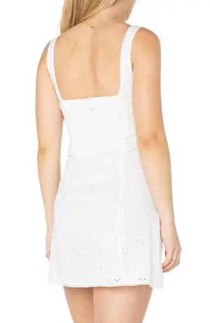 Roxy Kaia Eyelet Mini Dress