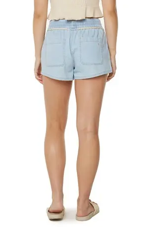Roxy Denim Shorts With Tie Waist