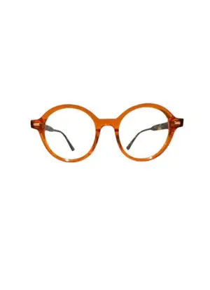 TRIBAL ËYËS Topaz Round 48mm Eyeglasses - Orange