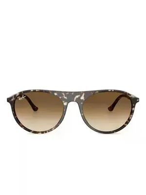 Ray-ban Aviator Sunglasses With Tortoiseshell Effect - Brown