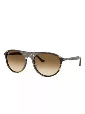 Ray-ban Aviator Sunglasses With Tortoiseshell Effect - Brown