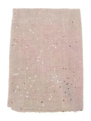 Brunello Cucinelli Embellished Scarf - Neutrals