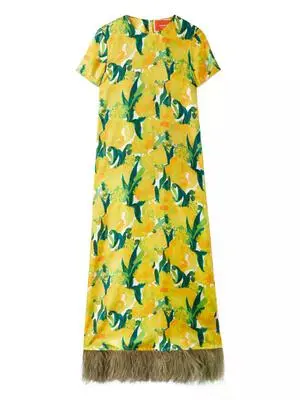 La DoubleJ Swing Floral-print Maxi Dress