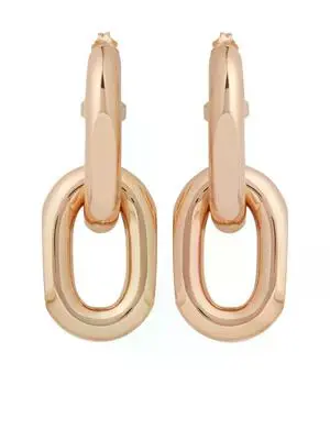 Rabanne Rabanne Double XL Link Dangle Earrings Pink