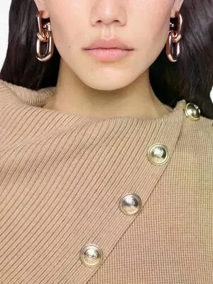 Rabanne Double Xl Link Dangle Earrings - Pink