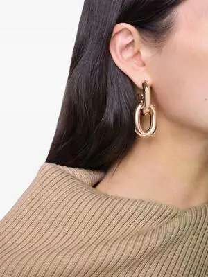 Rabanne Double Xl Link Dangle Earrings - Pink