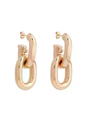 Rabanne Double Xl Link Dangle Earrings - Pink