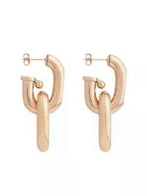Rabanne Double Xl Link Dangle Earrings - Pink