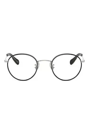 Oliver Spencer Round-frame Eyeglasses - Black