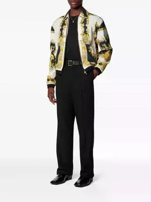 Versace Belted Tailored Trousers