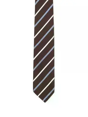 Dsquared2 Striped Neck Tie - Brown