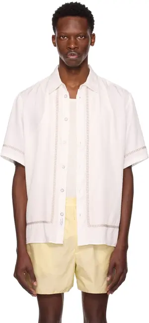 Rag & Bone Rag & Bone White Dalton Embroidered Shirt - Whtez
