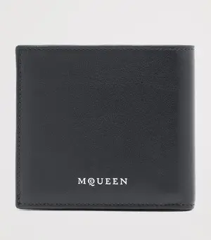 Alexander McQueen Calfskin Skull Bifold Card Holder