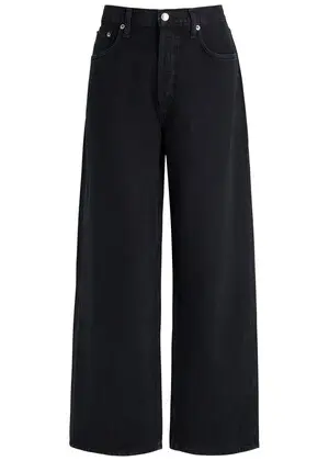 AGOLDE Low Slung Baggy Wide-leg Jeans - Black