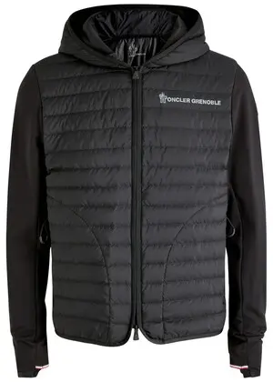 Moncler Panelled Cotton-blend And Shell Jacket