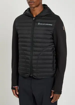 Moncler Panelled Cotton-blend And Shell Jacket