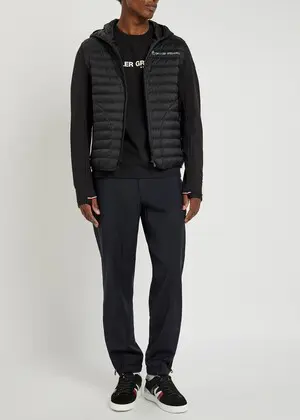Moncler Panelled Cotton-blend And Shell Jacket