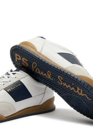 Paul Smith Dover Panelled Leather Sneakers - White