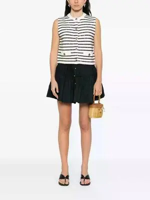 Maje Tiered Mini Skirt - Blue
