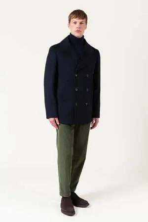 AUTORE Wool Dean Coat - Blue