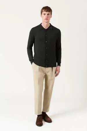 AUTORE Brando Cotton Gabardine Trousers - Beige