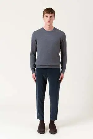 AUTORE Velvet Newman Trousers - Blu