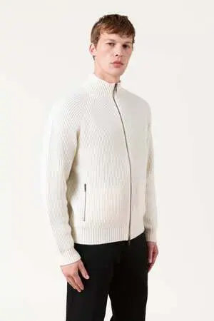AUTORE Grant Wool And Cashmere Cardigan - Perla