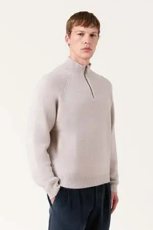 AUTORE Holden Wool And Cashmere Sweater - Beige