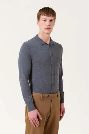 AUTORE Freeman Merino Wool Cardigan - Grigio