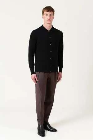 AUTORE Freeman Merino Wool Cardigan - Nero