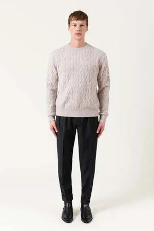 AUTORE Wool And Cashmere Fonda Sweater - Beige