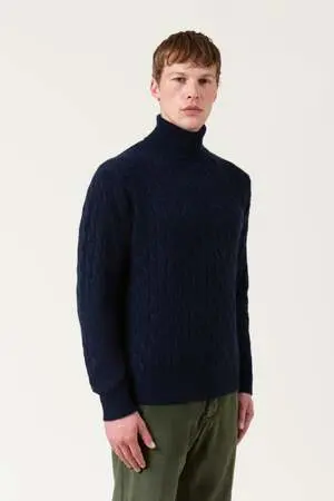 AUTORE Curtis Turtleneck Sweater - Blu Notte