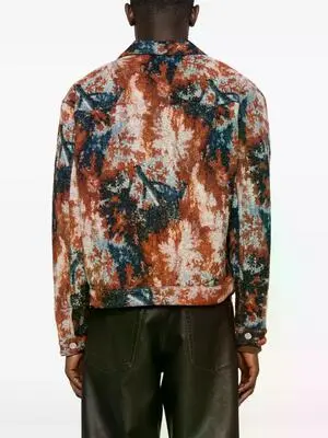 SUNFLOWER Abstract-print Shirt Jacket
