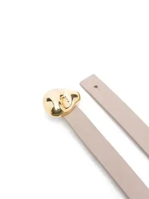 Fabiana Filippi Leather Belt - Grey