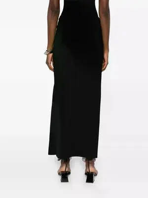 Khaite Lilth Midi Skirt - Black