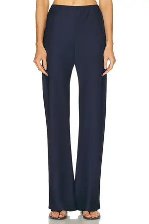 Sablyn Rio Flared Bias Cut Pant - Midnight Navy