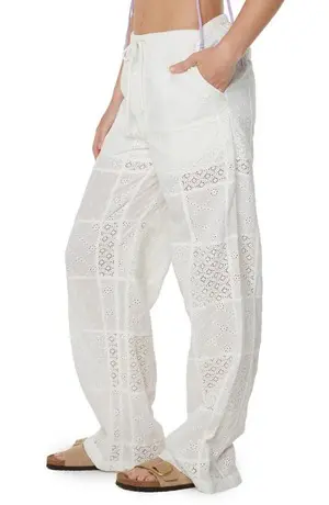 Roxy Eyelet Wide Leg Pants