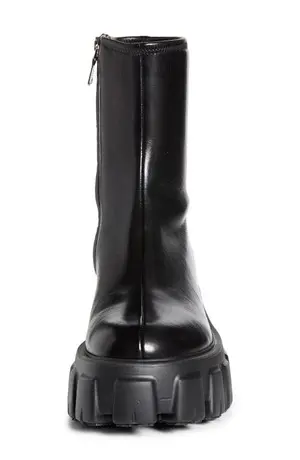 Prada Monolith Lug Sole Bootie - Nero