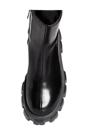 Prada Monolith Lug Sole Bootie - Nero