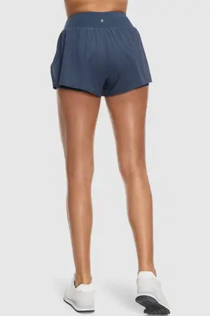 PELOTON Jacquard Mesh 3" Run Short - Blue Nights