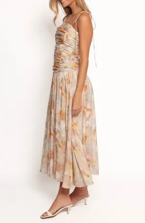 PETAL & PUP Xiormara Gathered Maxi Dress