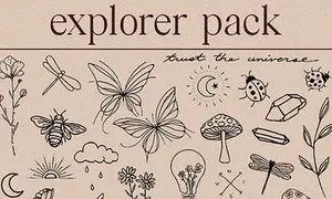 INKED BY DANI Explorer Temporary Tattoos Pack