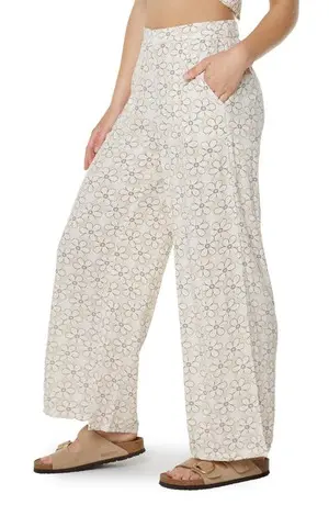 Roxy Midnight Avenue Wide Leg Pants