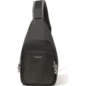 BAGGALLINI Securtex Classic Anti-theft Daytripper Sling Bag - Charcoal