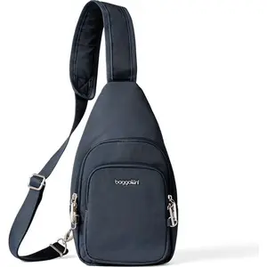 BAGGALLINI Securtex Classic Anti-theft Daytripper Sling Bag - French Navy