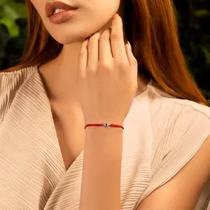 KARMA AND LUCK Amethyst Evil Eye Red String Bracelet