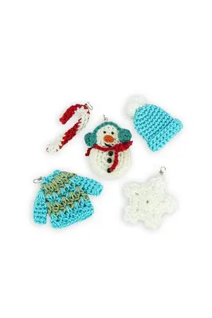 THE SAK Yarnicharmz 5 Pack Crochet Charms - Winter Wonderland