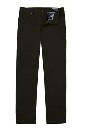CHARLES TYRWHITT Five-pocket Straight Leg Jeans - Dark Green